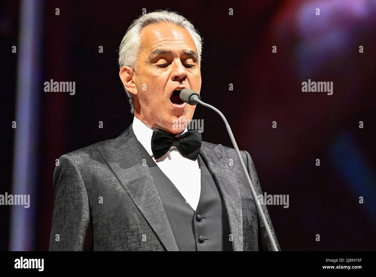 Prague, Czech Republic. 17th May, 2022. Italian opera singer Andrea ...