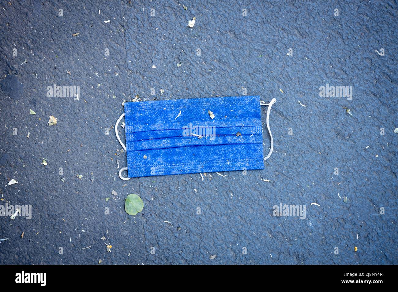 New post-pandemic garbage. Face masks thrown in the streets after the ...