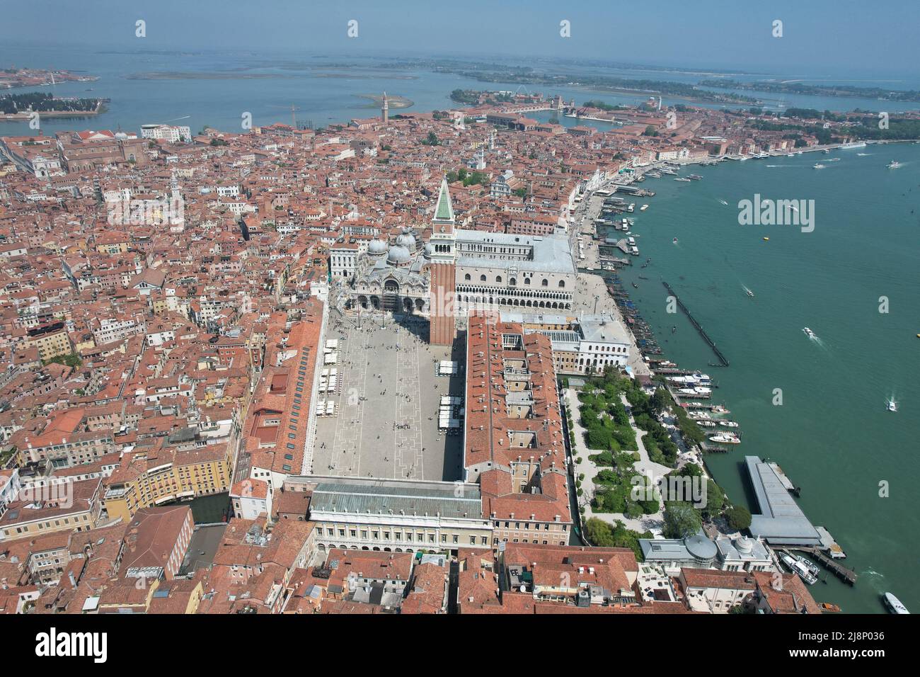 Venice Drone. Venezia con Drone. Italy Stock Photo - Alamy