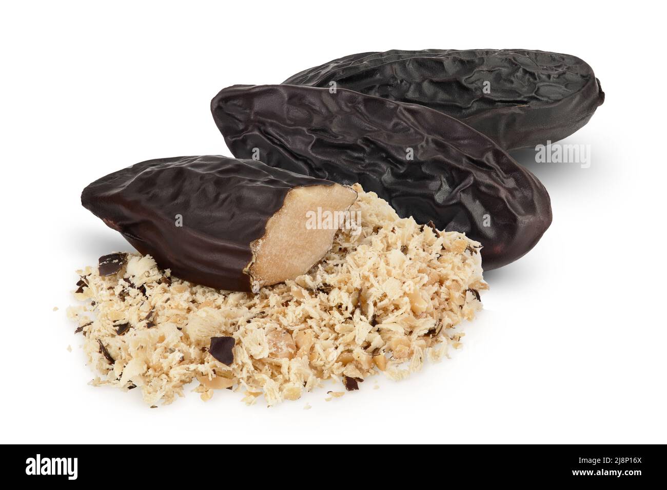 Tonka bean isolated on white background with clipping path and full ...