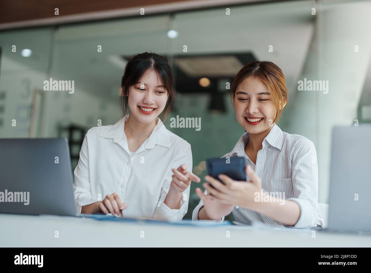 financial, Planning, Marketing and Accounting, portrait of Asian woman ...