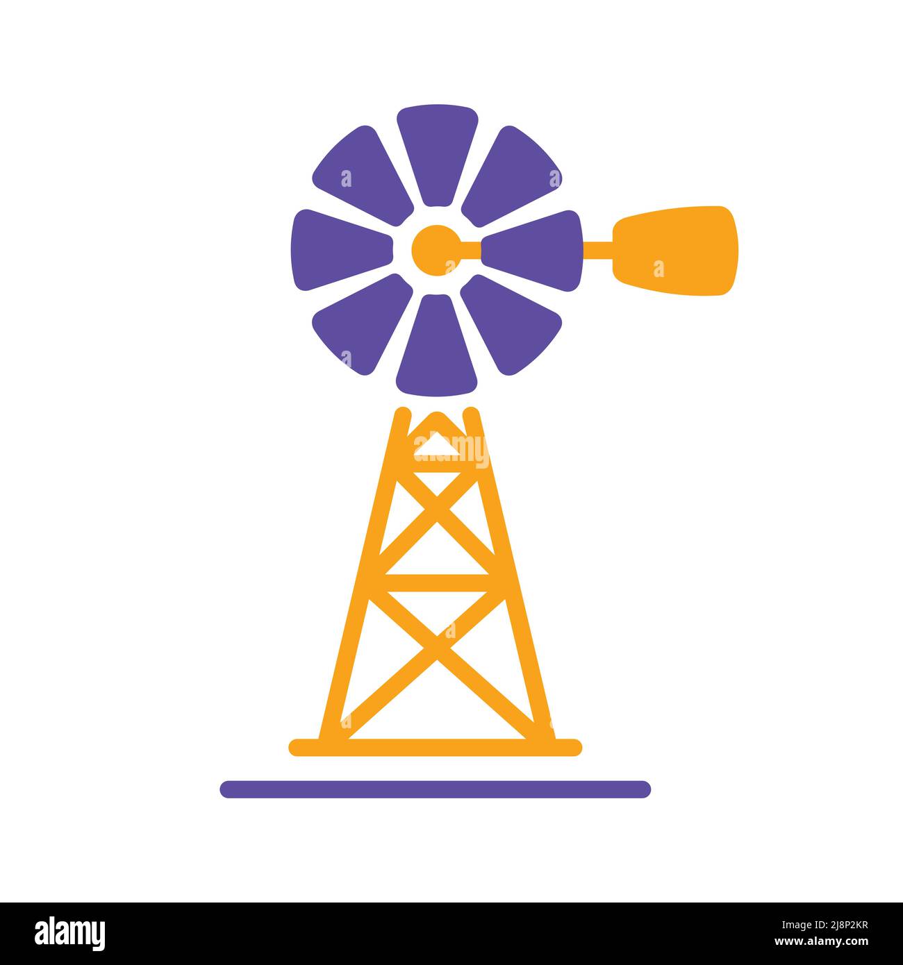 Rotor wind pump Stock Vector Images - Alamy