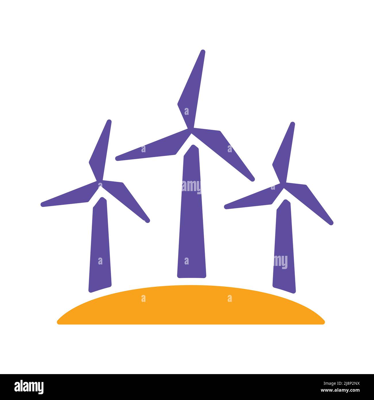 Windmill isolated glyph icon. Agriculture sign. Graph symbol for your ...