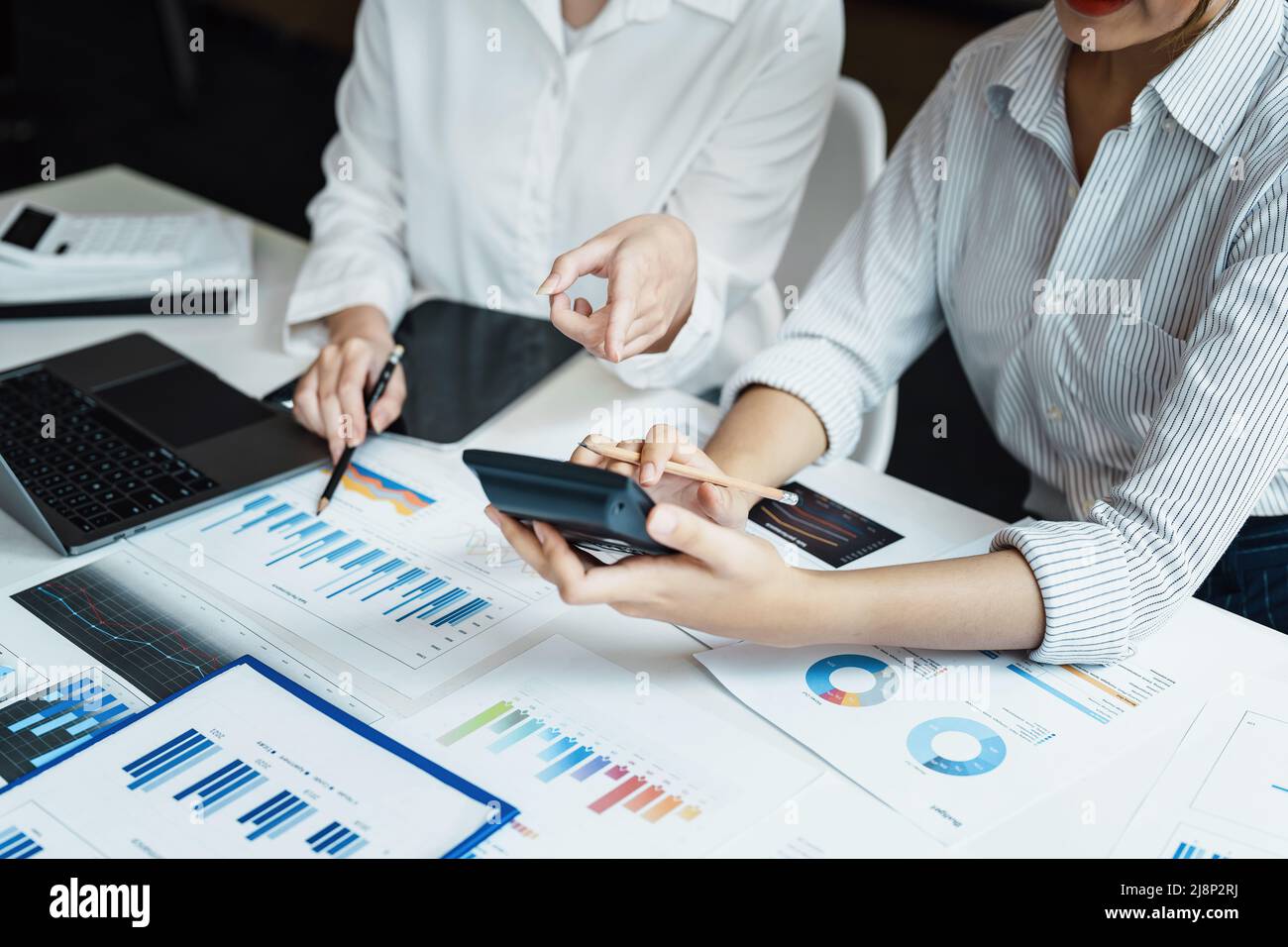 financial, Planning, Marketing and Accounting, portrait of Asian woman ...