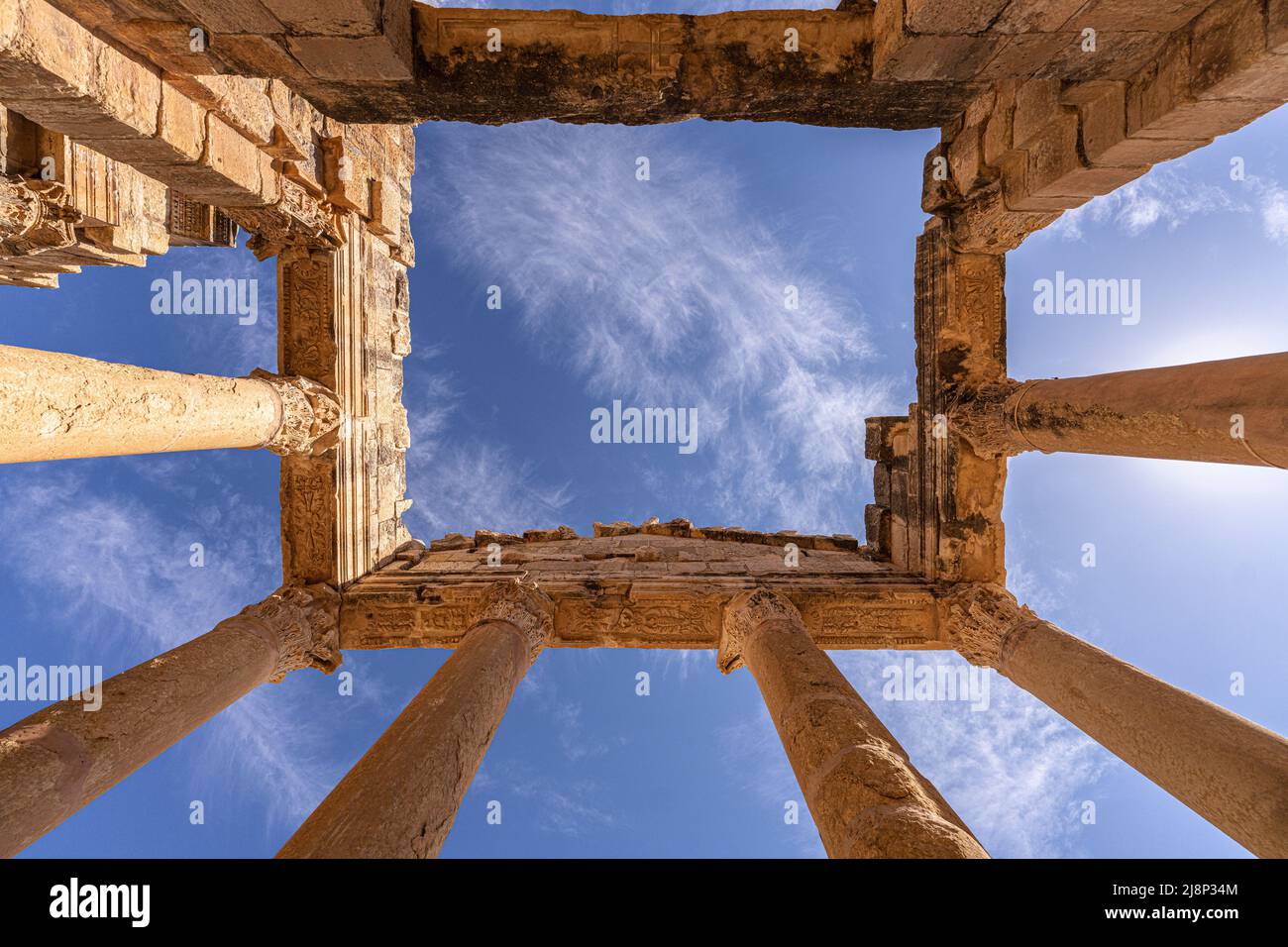 Ruins of the ancient Sufetula town, modern Sbeitla, Tunisia Stock Photo ...