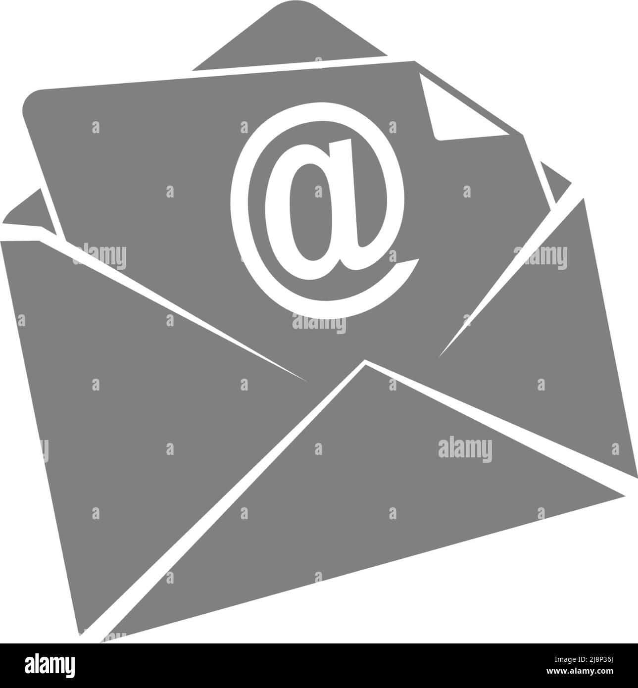 Email, mail envelope icon logo illustration template Stock Vector Image ...