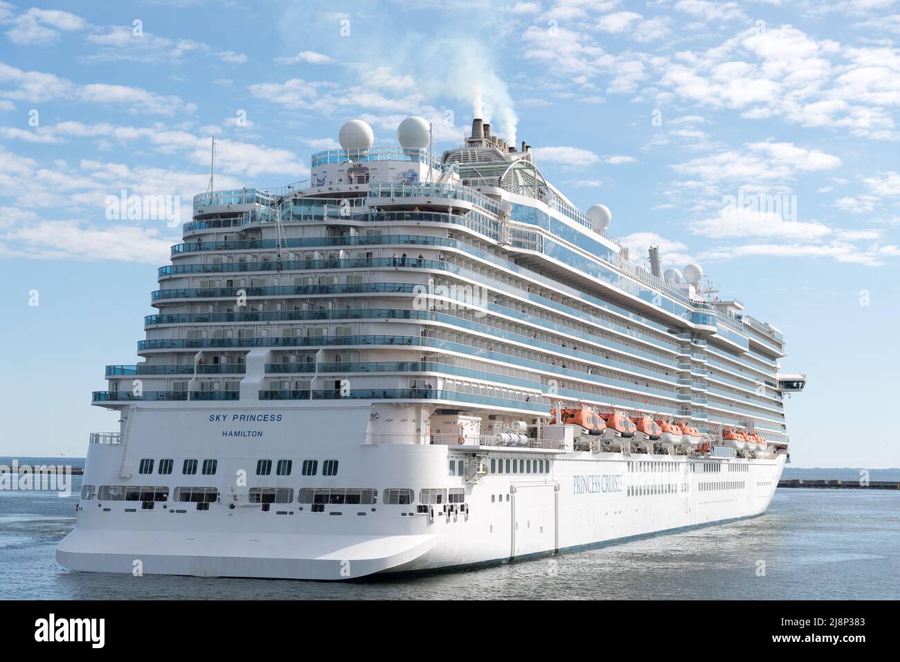 Sky Princess, a Royal-class cruise ship operated by Princess Cruises, a ...