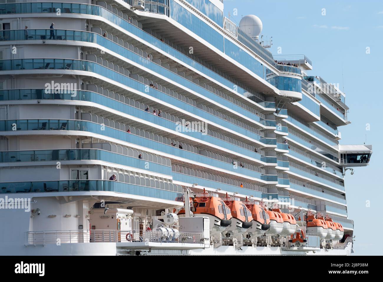 Sky Princess, a Royal-class cruise ship operated by Princess Cruises, a ...