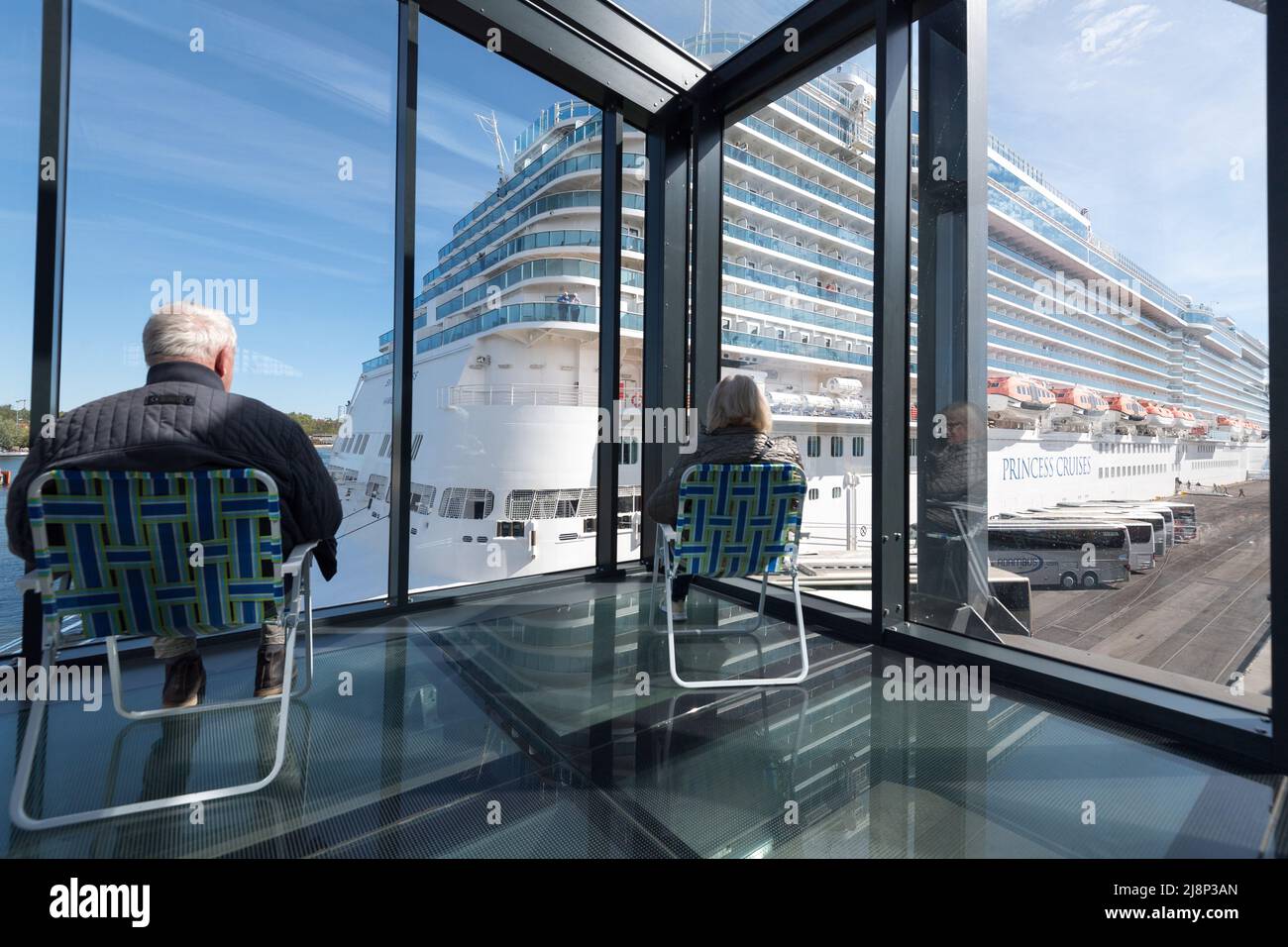 Sky Princess, a Royal-class cruise ship operated by Princess Cruises, a ...