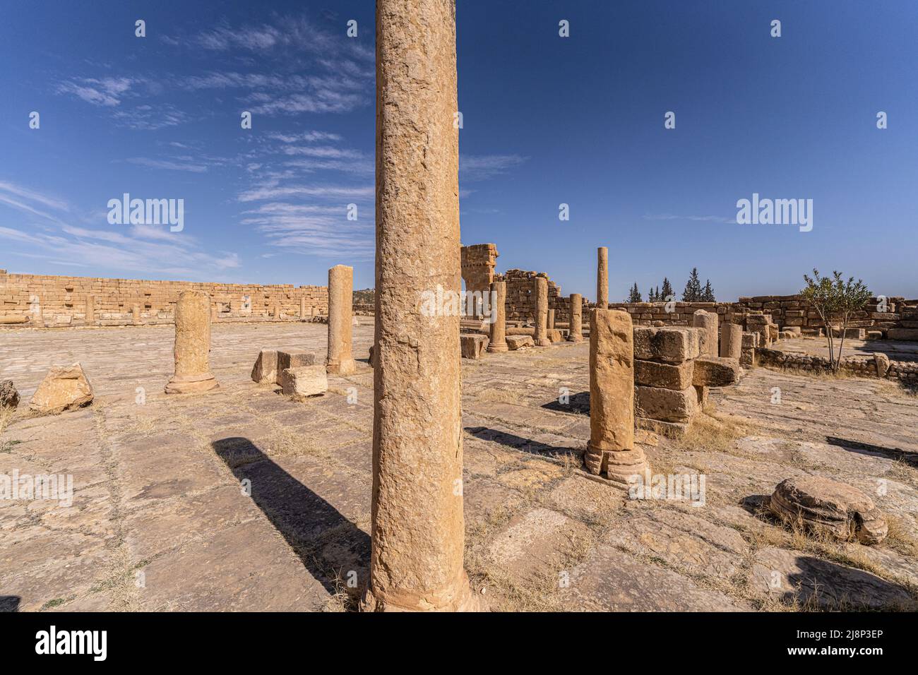 Ruins of the ancient Sufetula town, modern Sbeitla, Tunisia Stock Photo ...