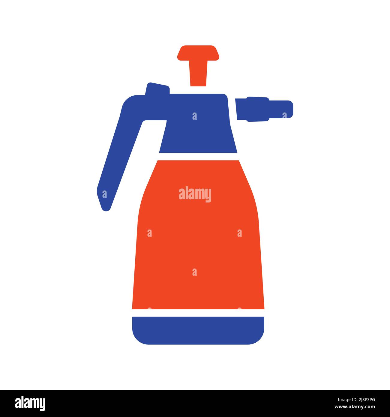 Garden hand compression sprayer pump vector glyph icon. Graph symbol ...