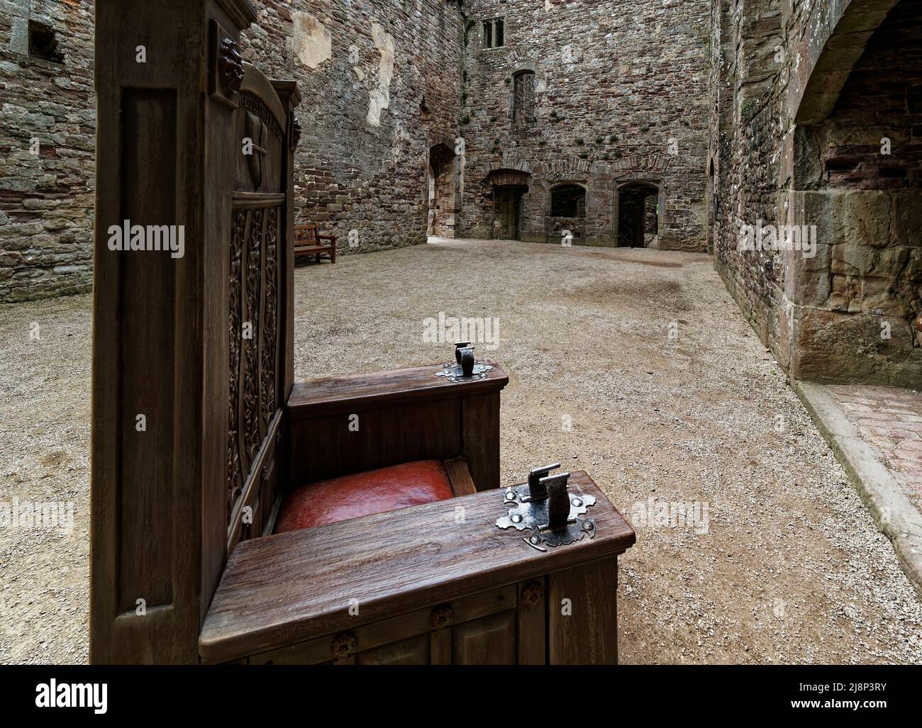 Raglan Castle, South Wales, UK Stock Photo - Alamy