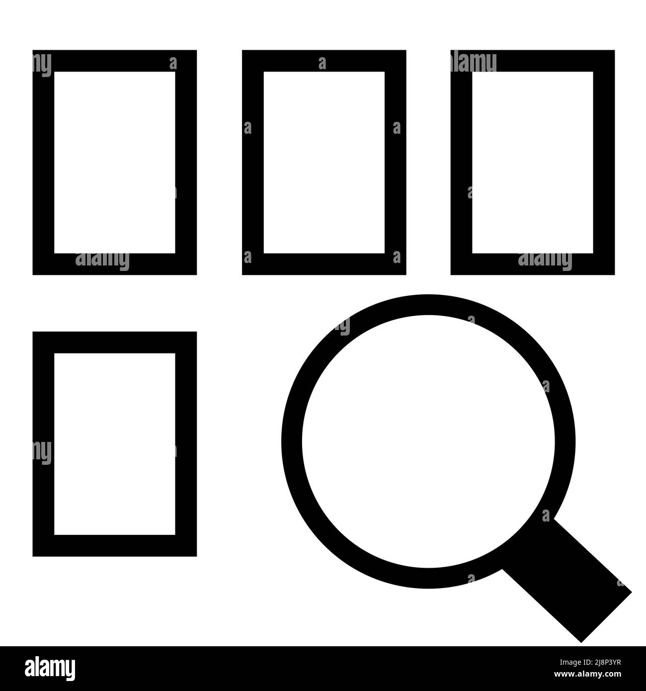 Find product icon Black and White Stock Photos & Images - Alamy