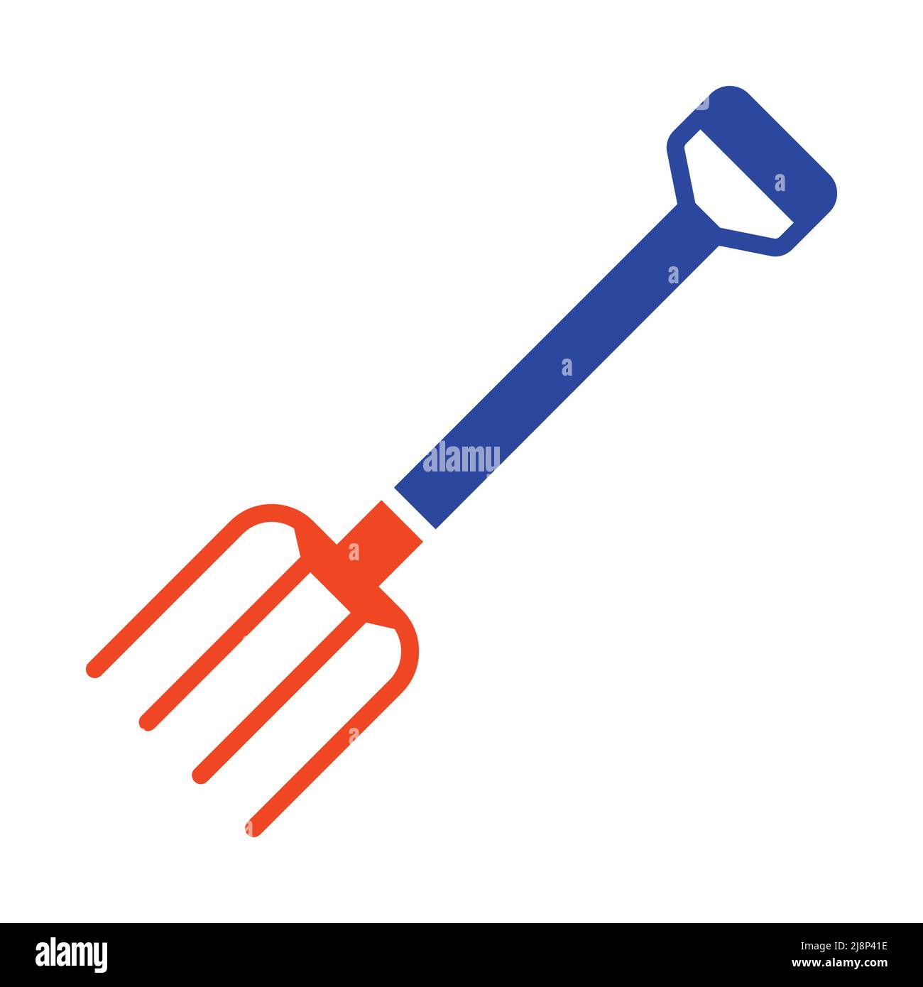 Garden pitchfork vector isolated glyph icon. Graph symbol for ...