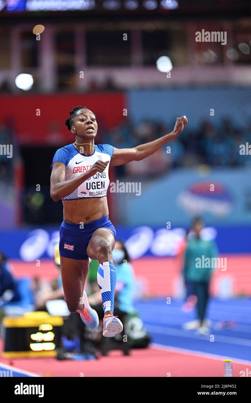 Lorraine Ugen participating in the Belgrade 2022 World Indoor ...