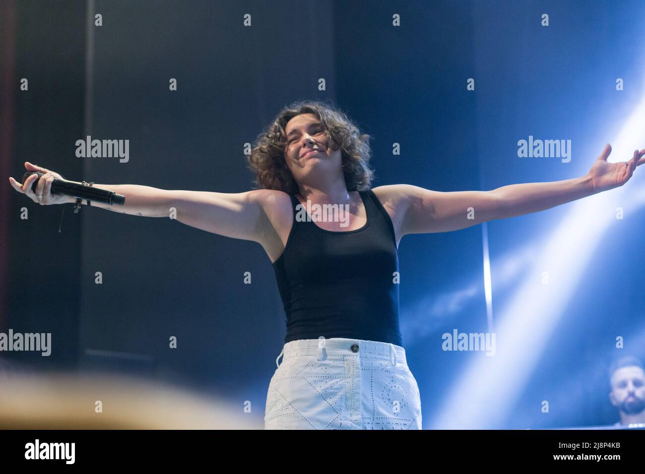 2022-05-17 the italian rapper Madame performs live in Turin Stock Photo ...