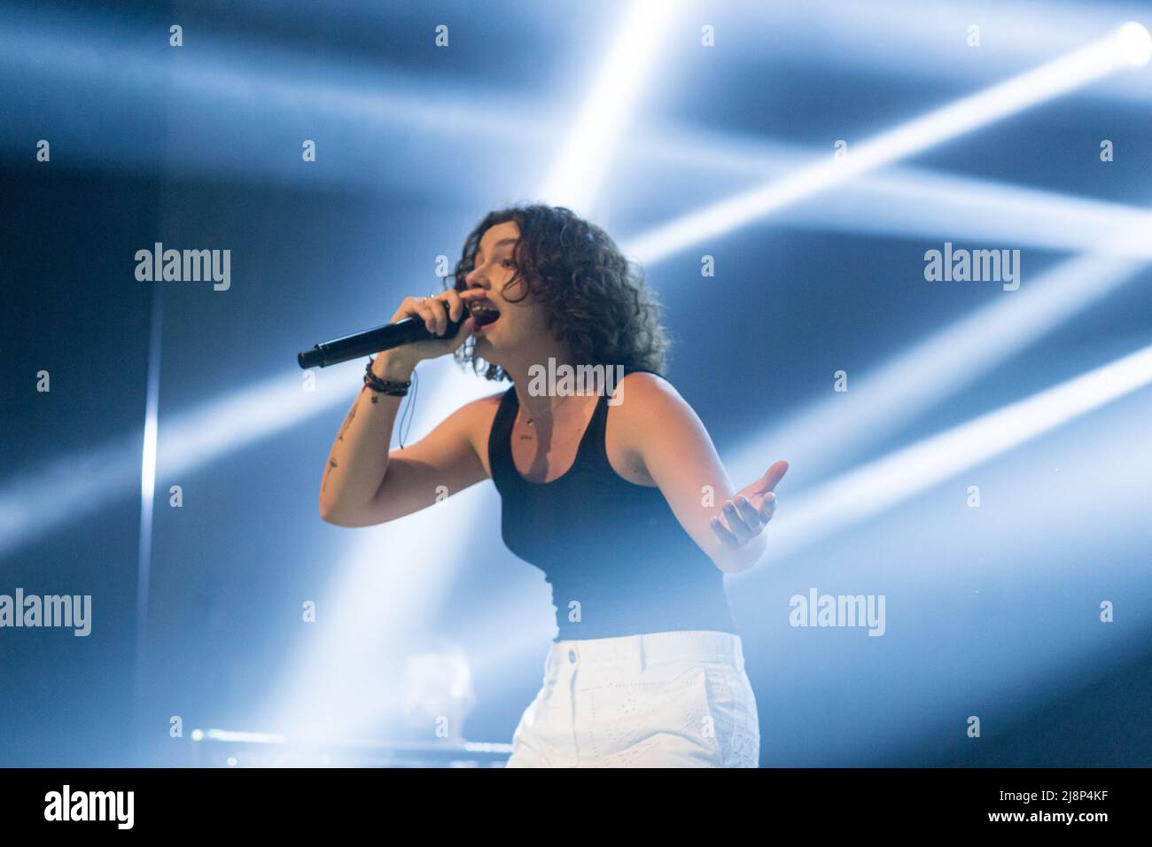 2022-05-17 the italian rapper Madame performs live in Turin Stock Photo ...