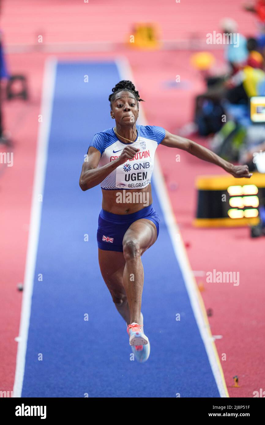 Lorraine Ugen participating in the Belgrade 2022 World Indoor ...