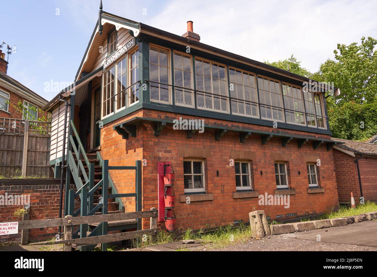 Old fashioned railway signal box Stock Photo - Alamy