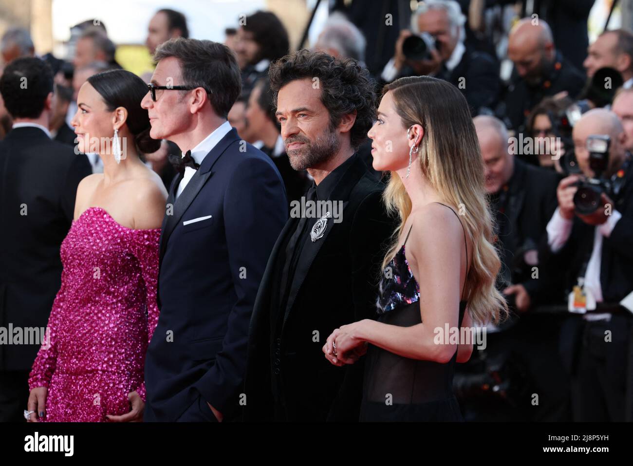 Cannes, France. 17th May, 2022. Matilda Anna Ingrid Lutz, Romain Duris ...