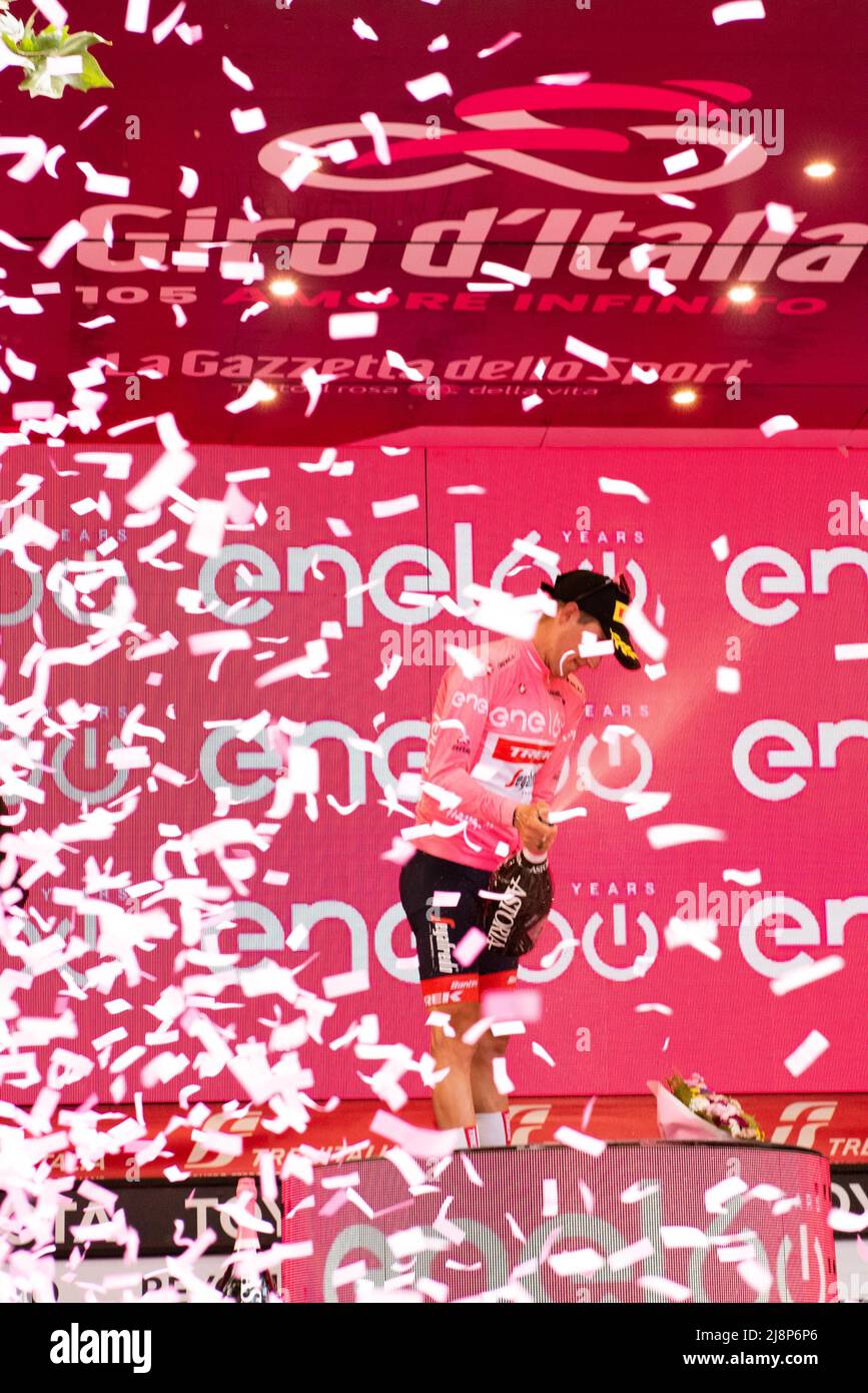 Jesi, Jesi, Italy, May 17, 2022, Awards ceremony leader ranking Lopez ...
