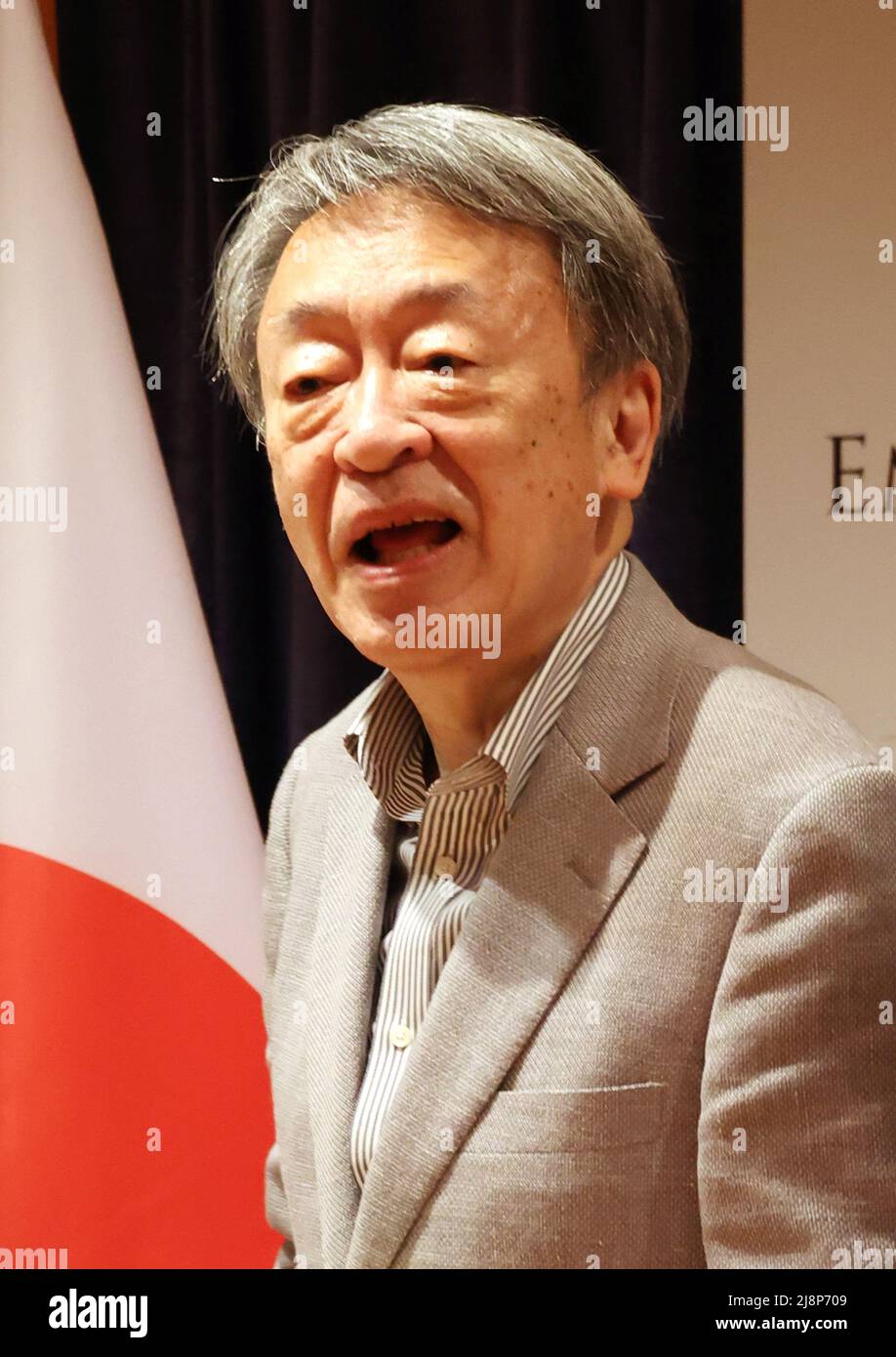 Tokyo, Japan. 17th May, 2022. Former NHK journalist Akira Ikegami ...