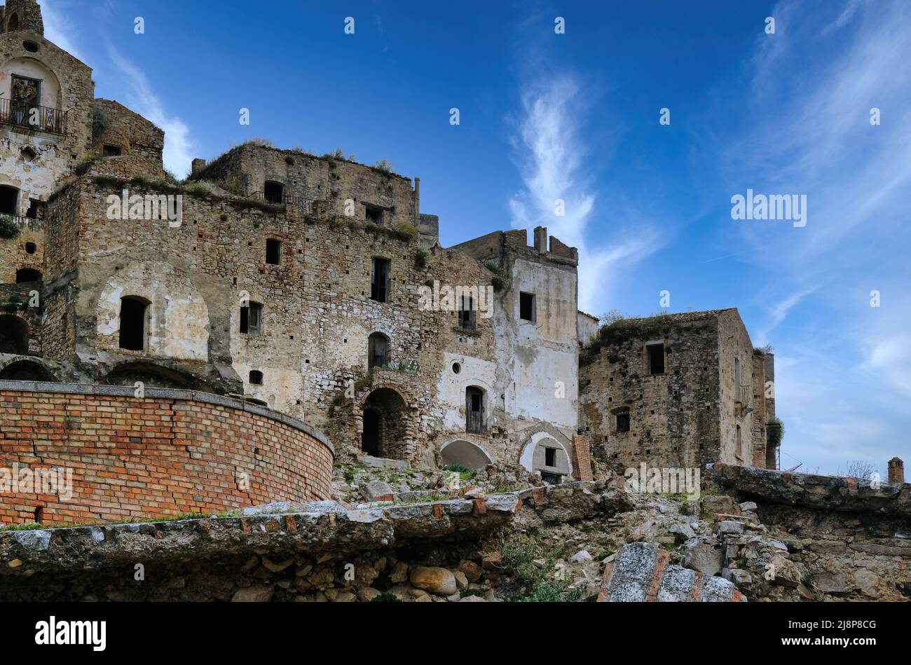 Craco (Italy) - The ruins of the ghost town among the hilly gullies of ...