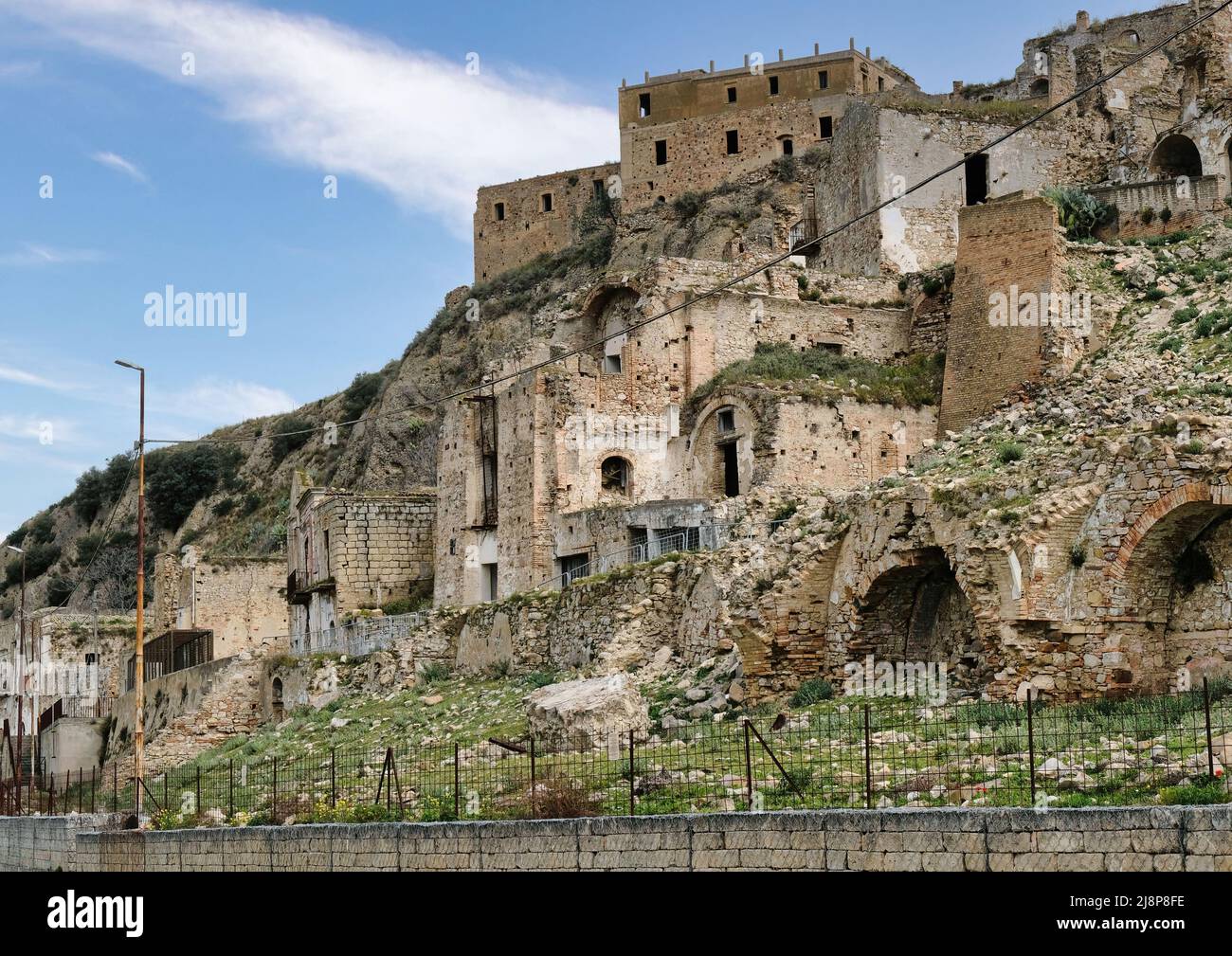 Craco (Italy) - The ruins of the ghost town among the hilly gullies of ...