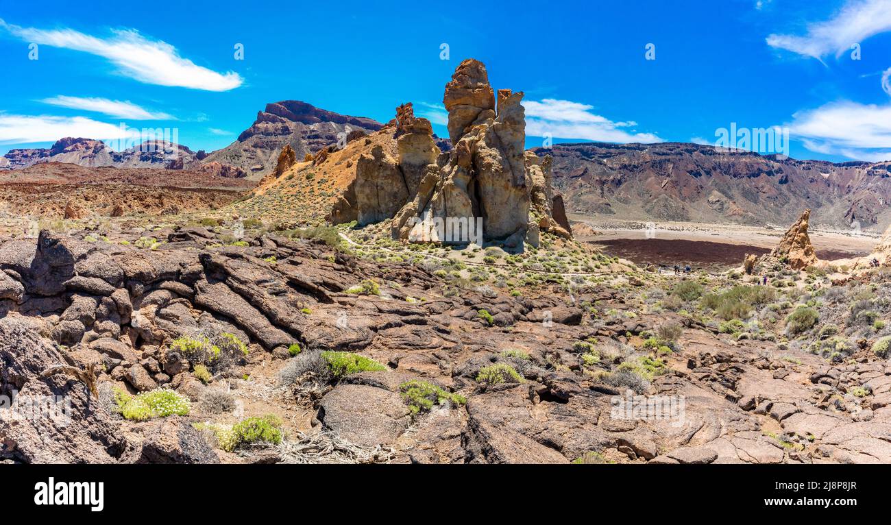 Amazing volcanic rock formations, Roques de Garcia, Tenerife, Canary ...