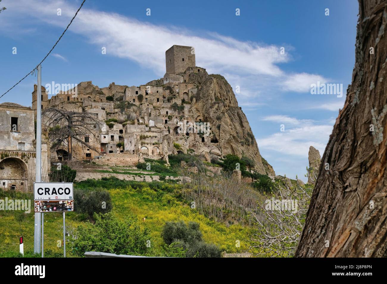 Craco (Italy) - The ruins of the ghost town among the hilly gullies of ...