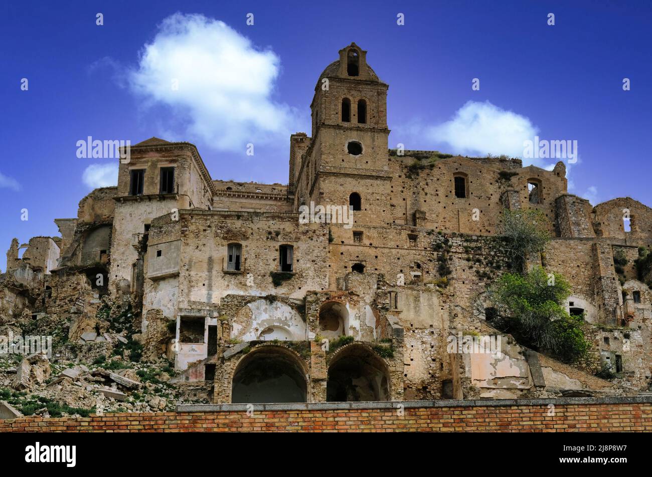 Craco (Italy) - The ruins of the ghost town among the hilly gullies of ...