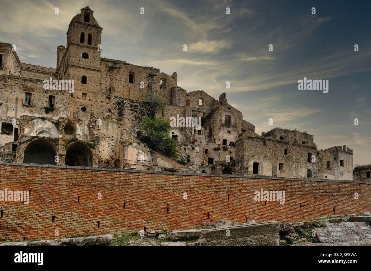 Craco (Italy) - The ruins of the ghost town among the hilly gullies of ...