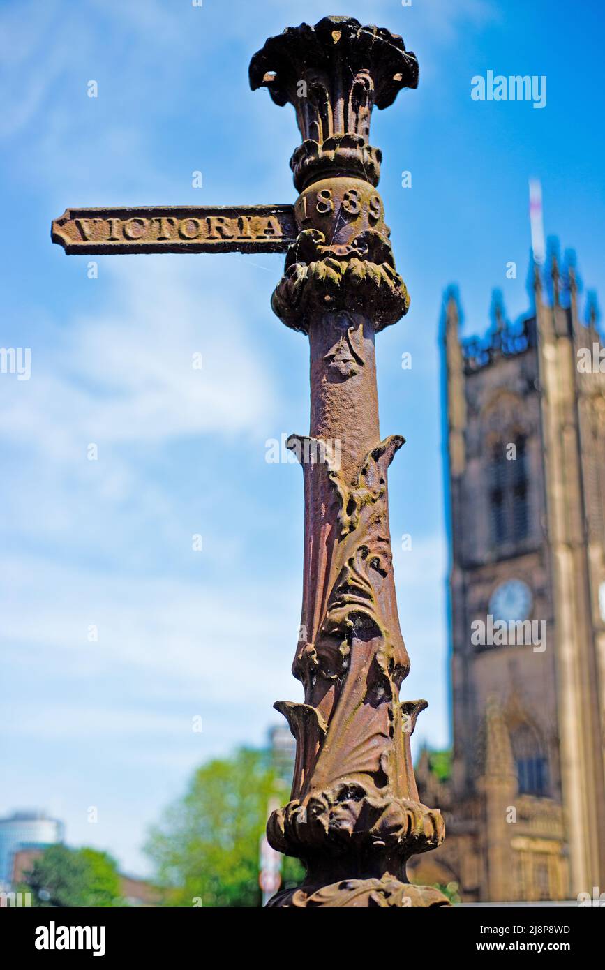 Manchester victoria sign hi-res stock photography and images - Alamy