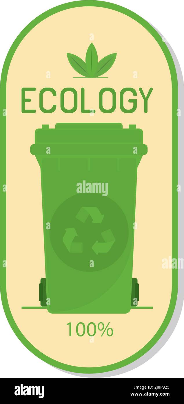 ecology and recycle label Stock Vector Image & Art - Alamy