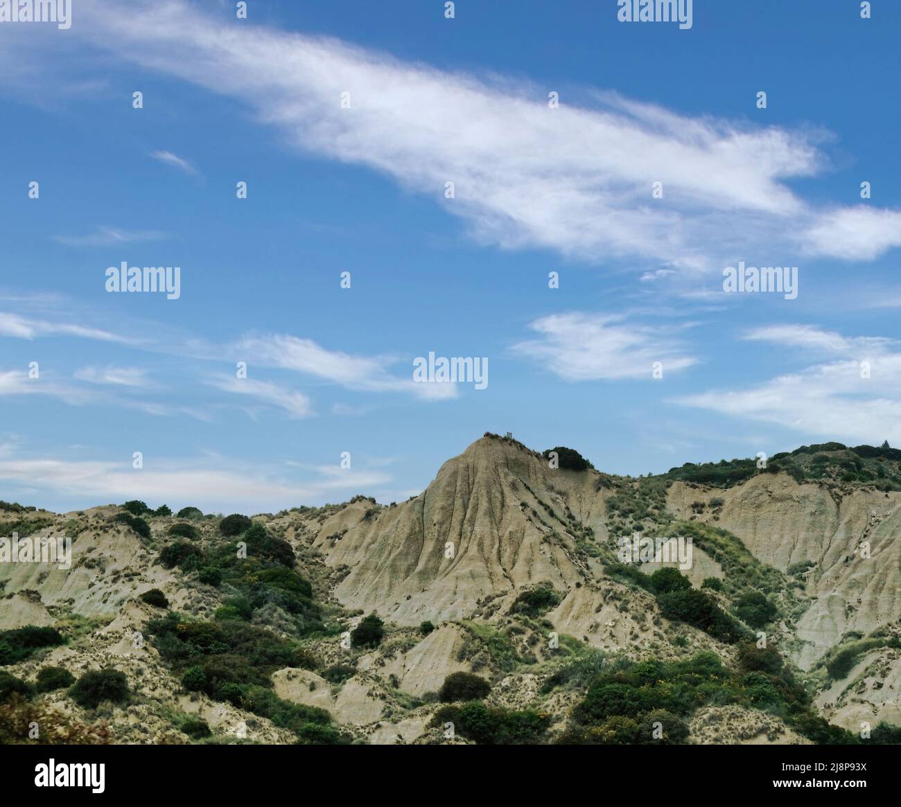 The beautiful countryside of Matera in Basilicata characterized by the ...