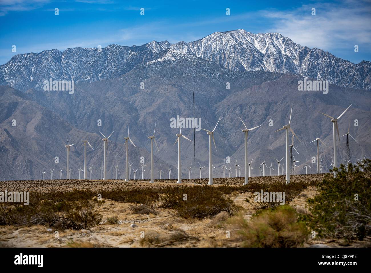 Windmills palm springs in california hi-res stock photography and ...