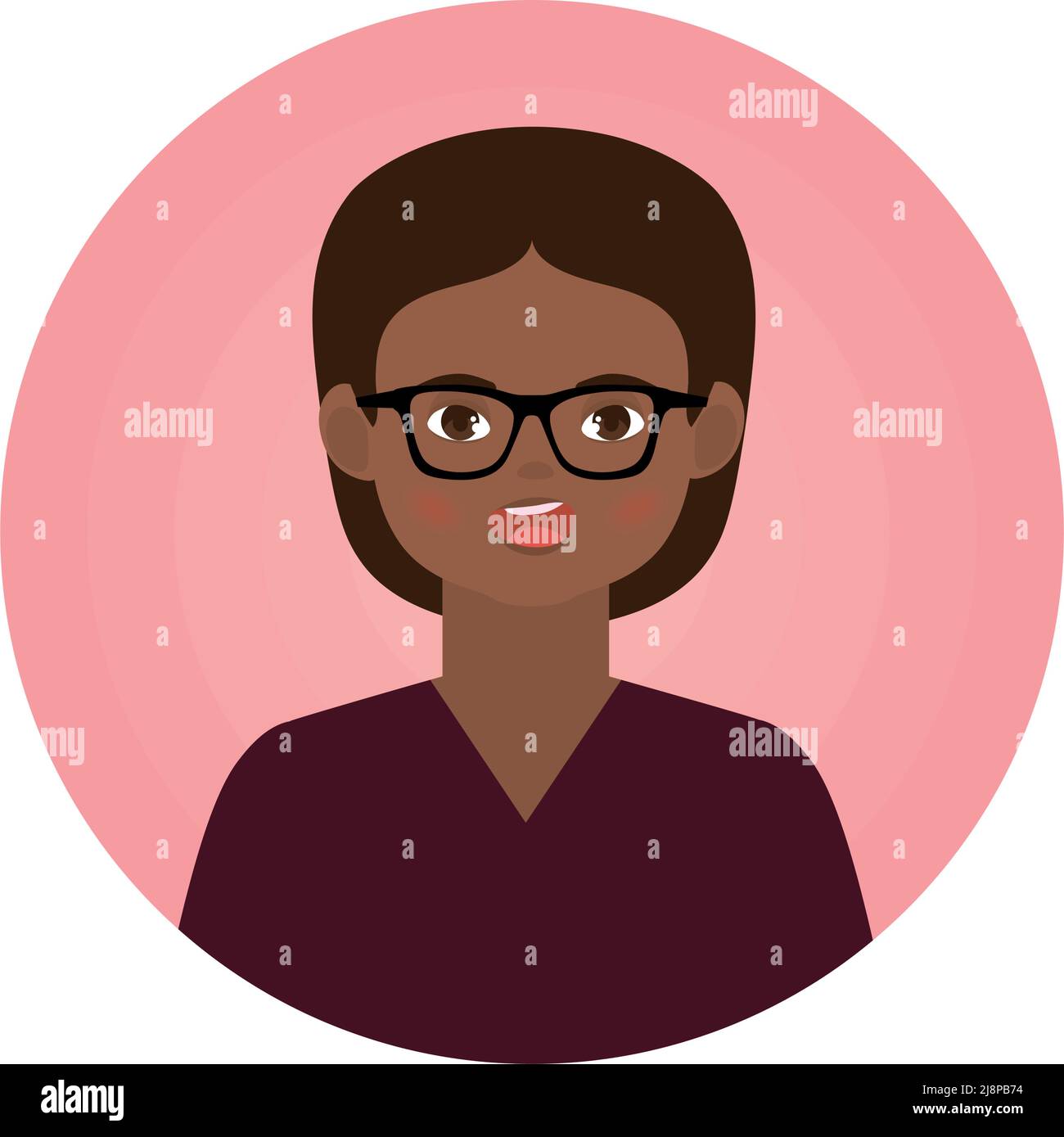 avatar afro american woman Stock Vector Image & Art - Alamy