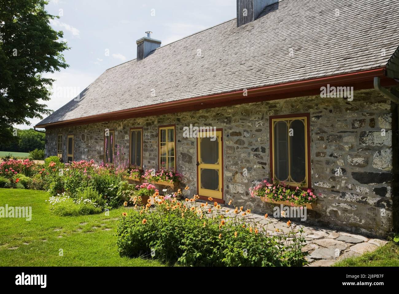 Old circa 1794 French regime cottage style fieldstone home with ...