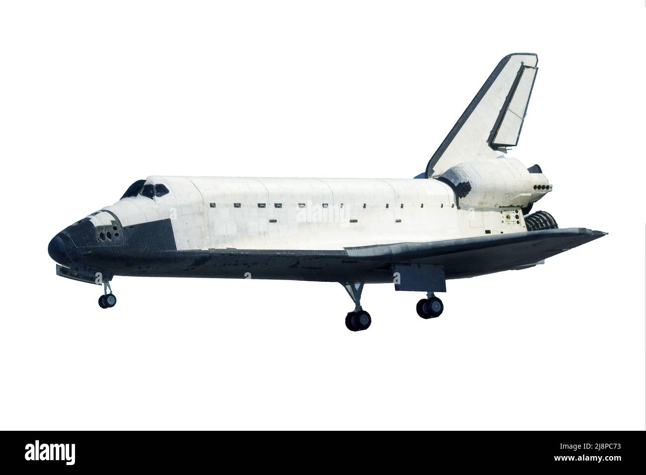 Space shuttle isolated on white background. Elements of this image ...