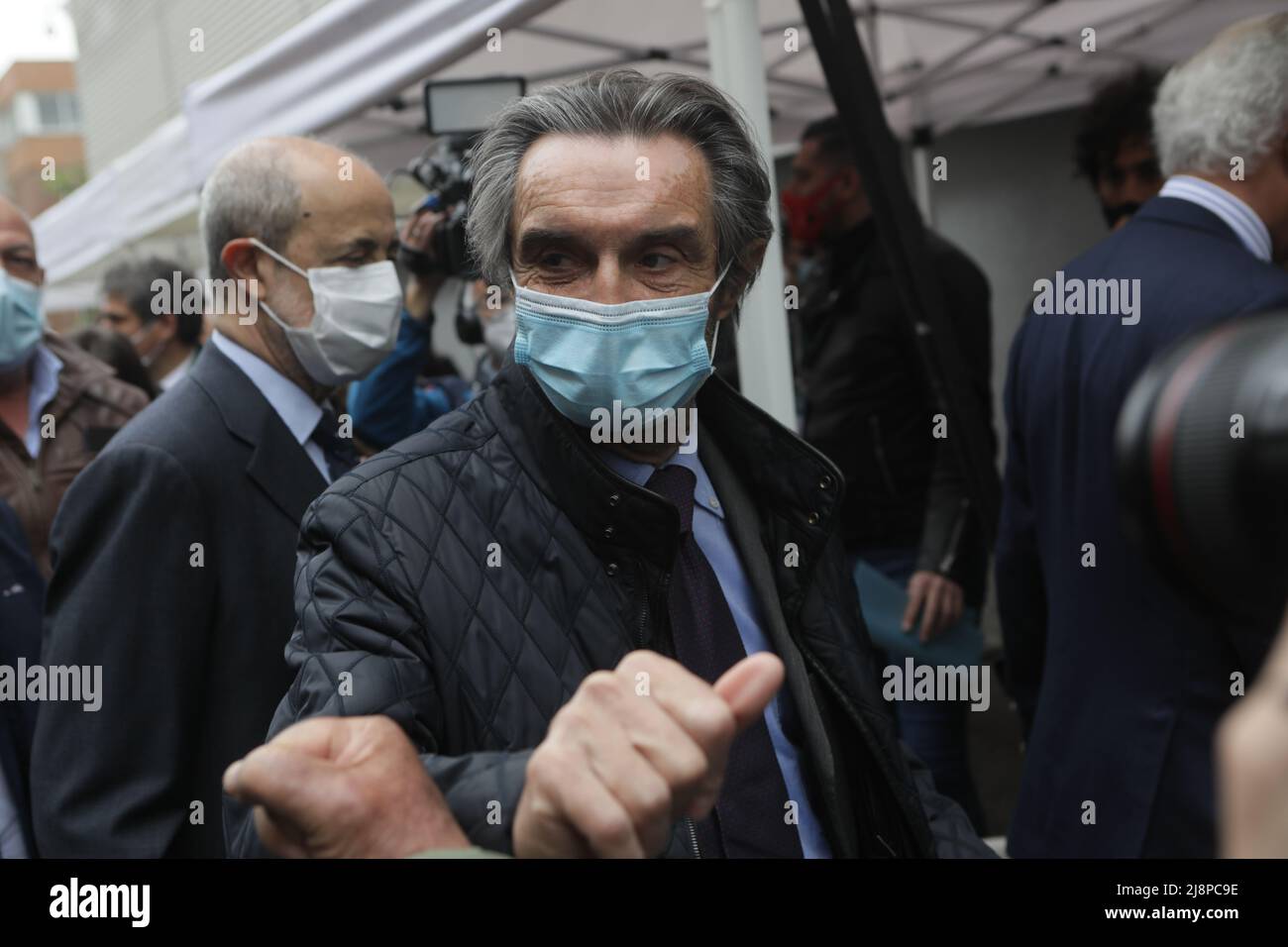 Inauguration of the Coronavirus vaccine centre at Hangar Bicocca in ...