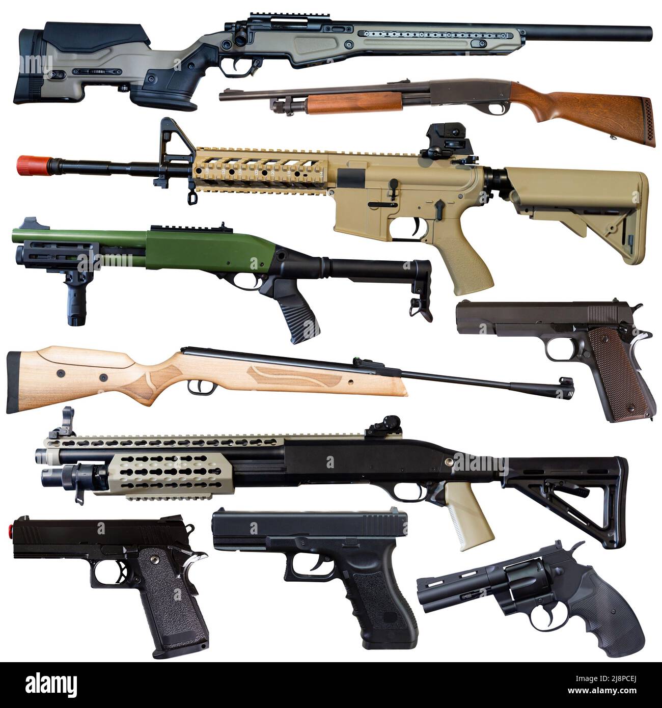 Sport handgun isolated on Cut Out Stock Images & Pictures - Alamy