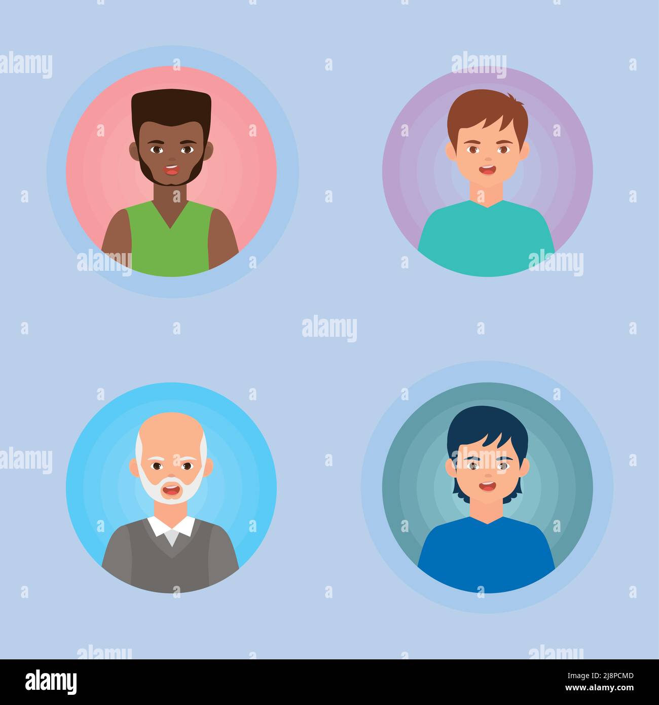set of men avatar Stock Vector Image & Art - Alamy
