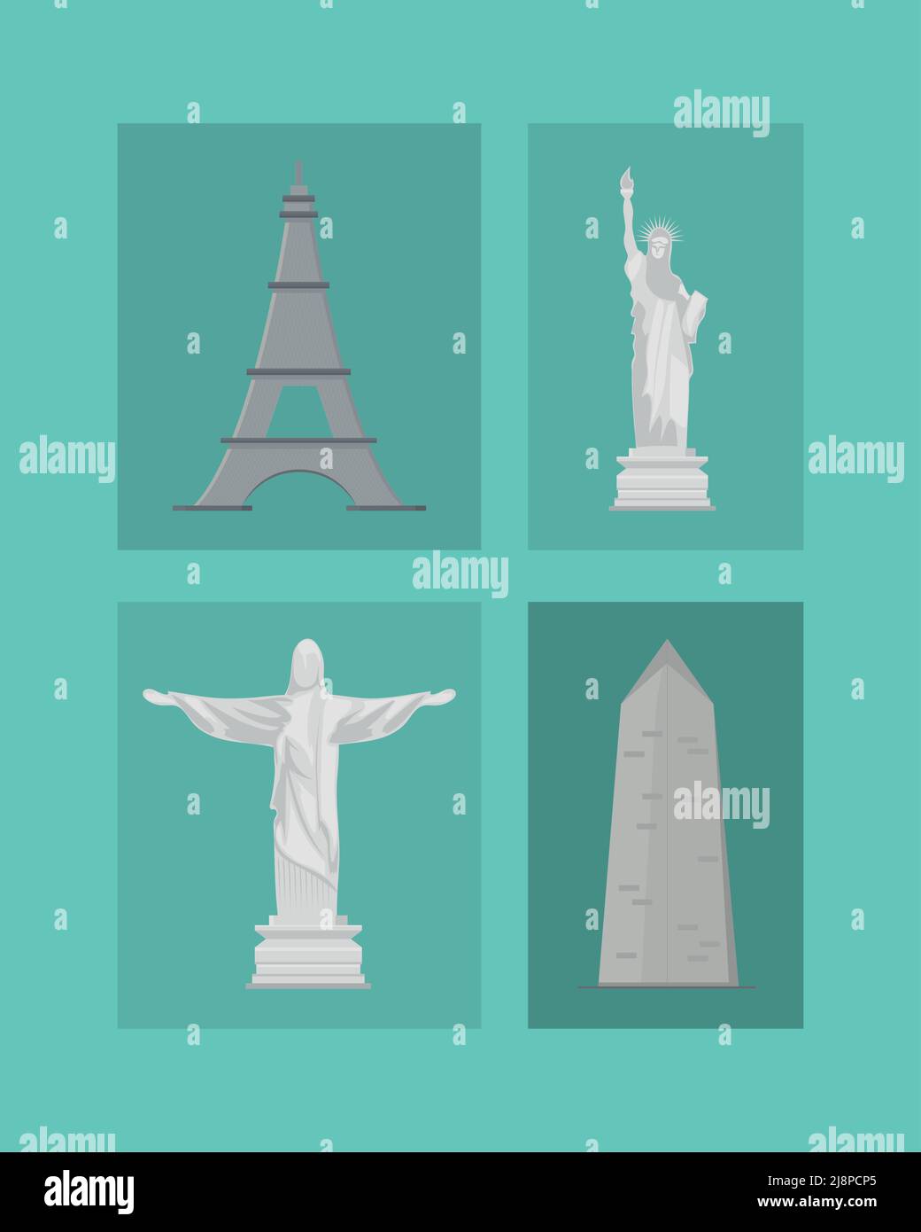 landmarks and statues Stock Vector Image & Art - Alamy