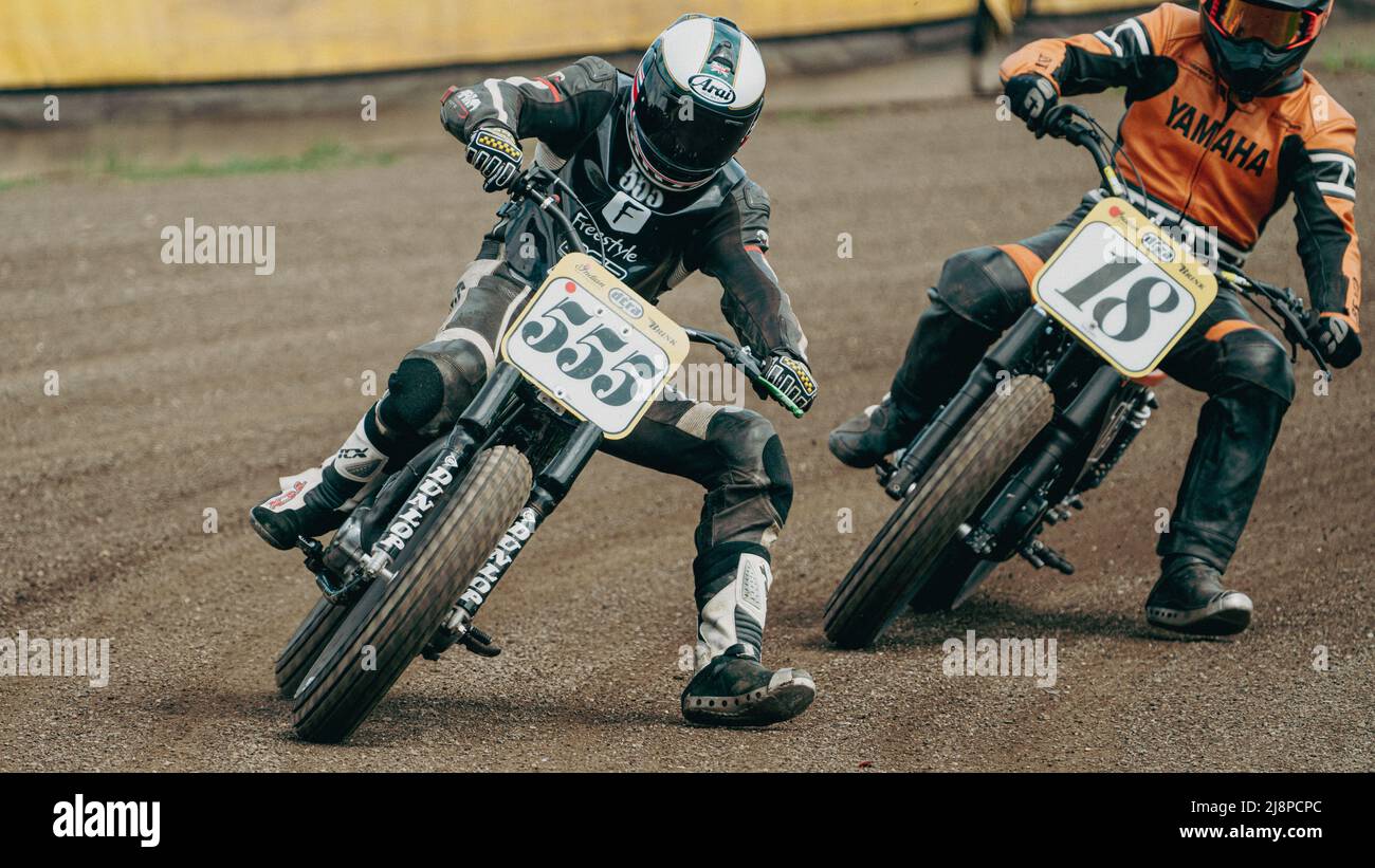 Flat track racing Stock Photo - Alamy