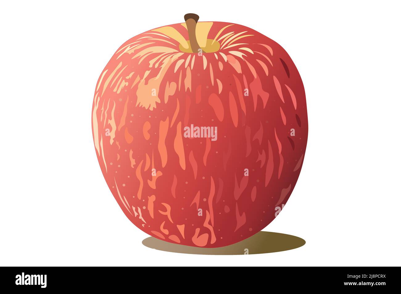 Apple fruit in colorful Stock Vector Images - Alamy