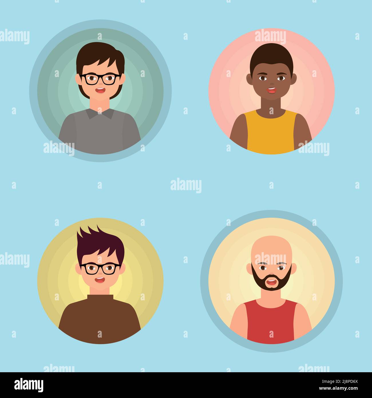 icons male avatar Stock Vector Image & Art - Alamy