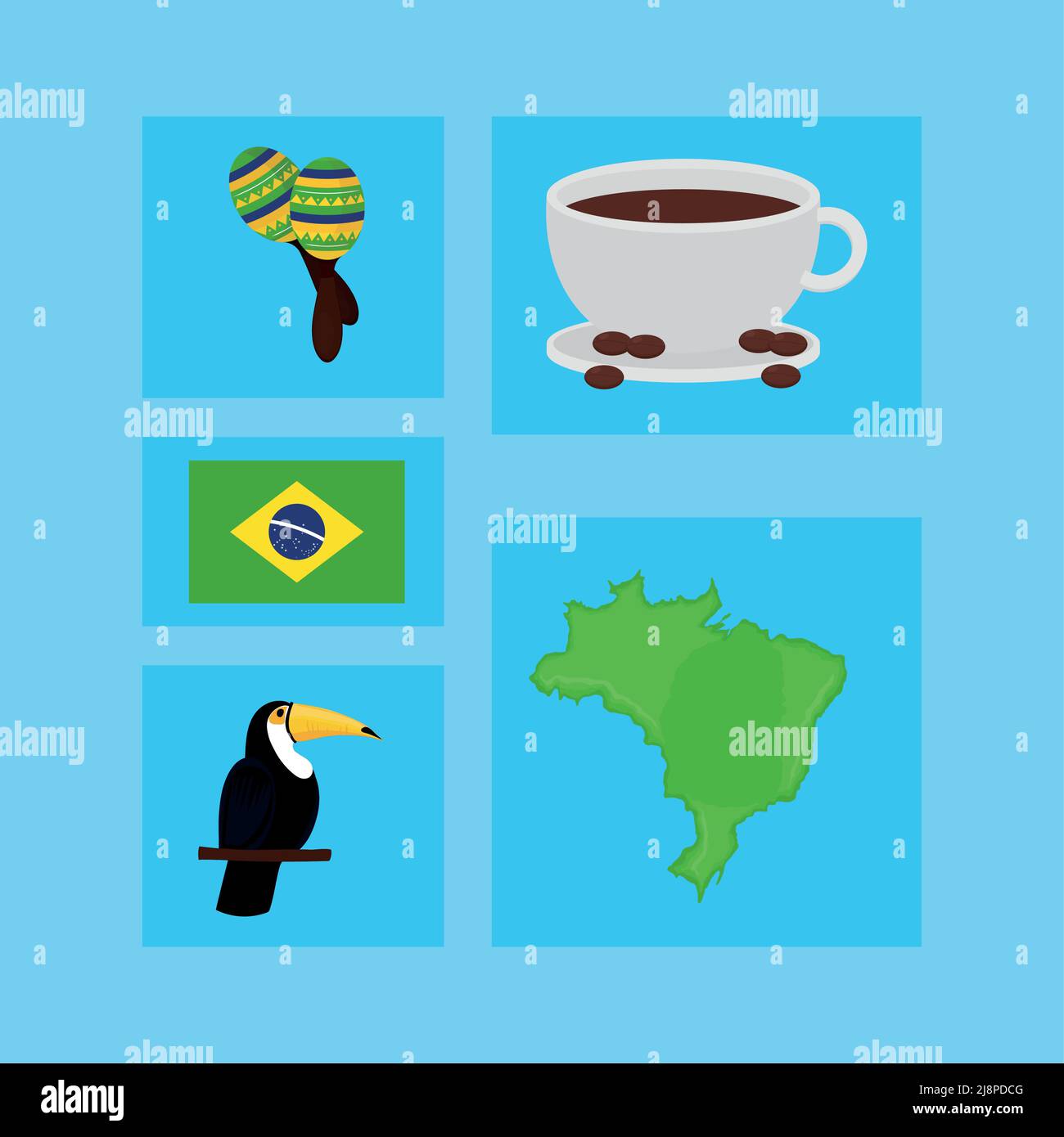 icons collection brazil Stock Vector Image & Art - Alamy