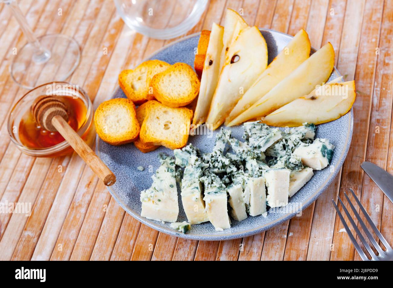 Popular Spanish blue cheese Roncari Stock Photo - Alamy