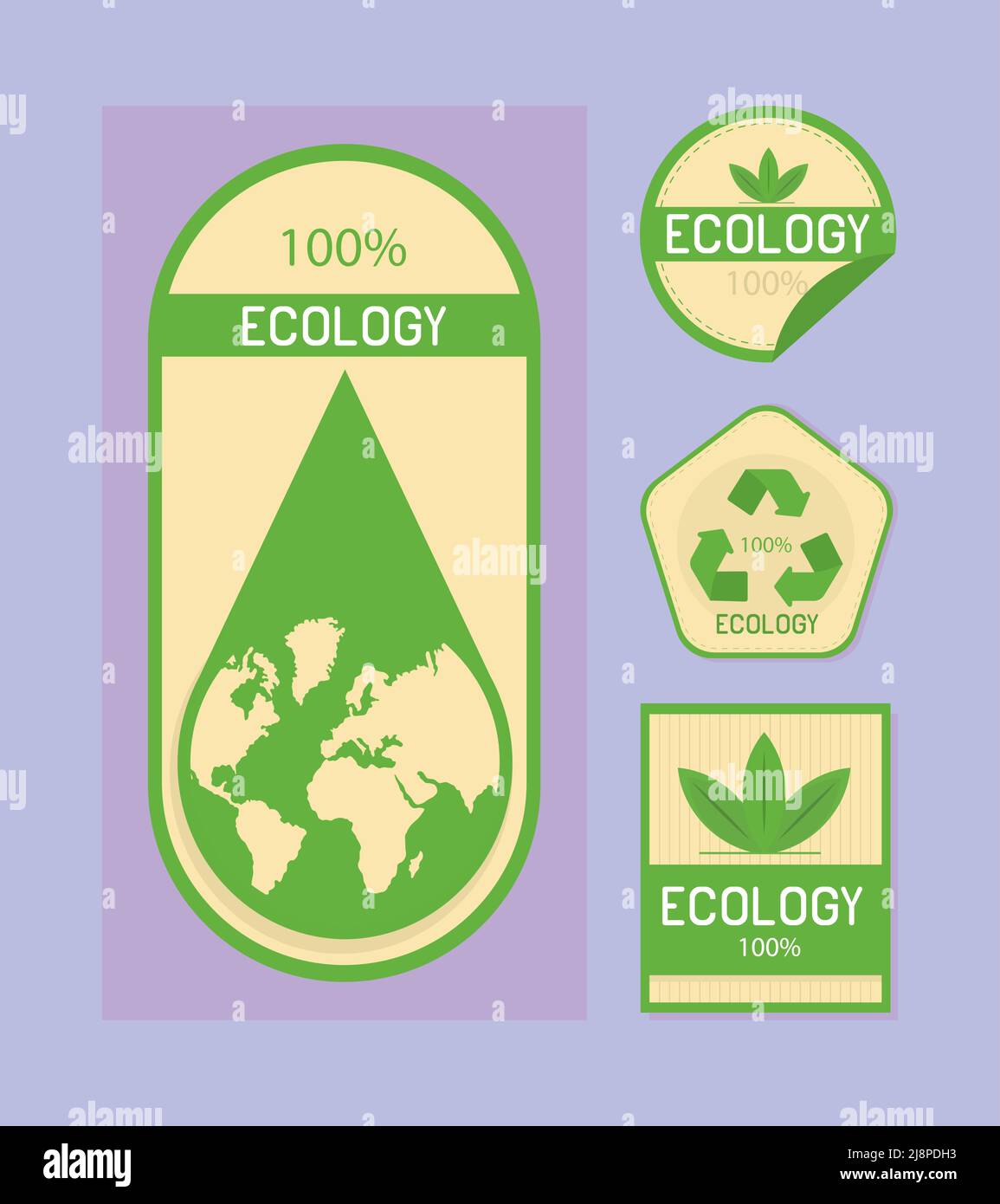 ecology product label Stock Vector Image & Art - Alamy
