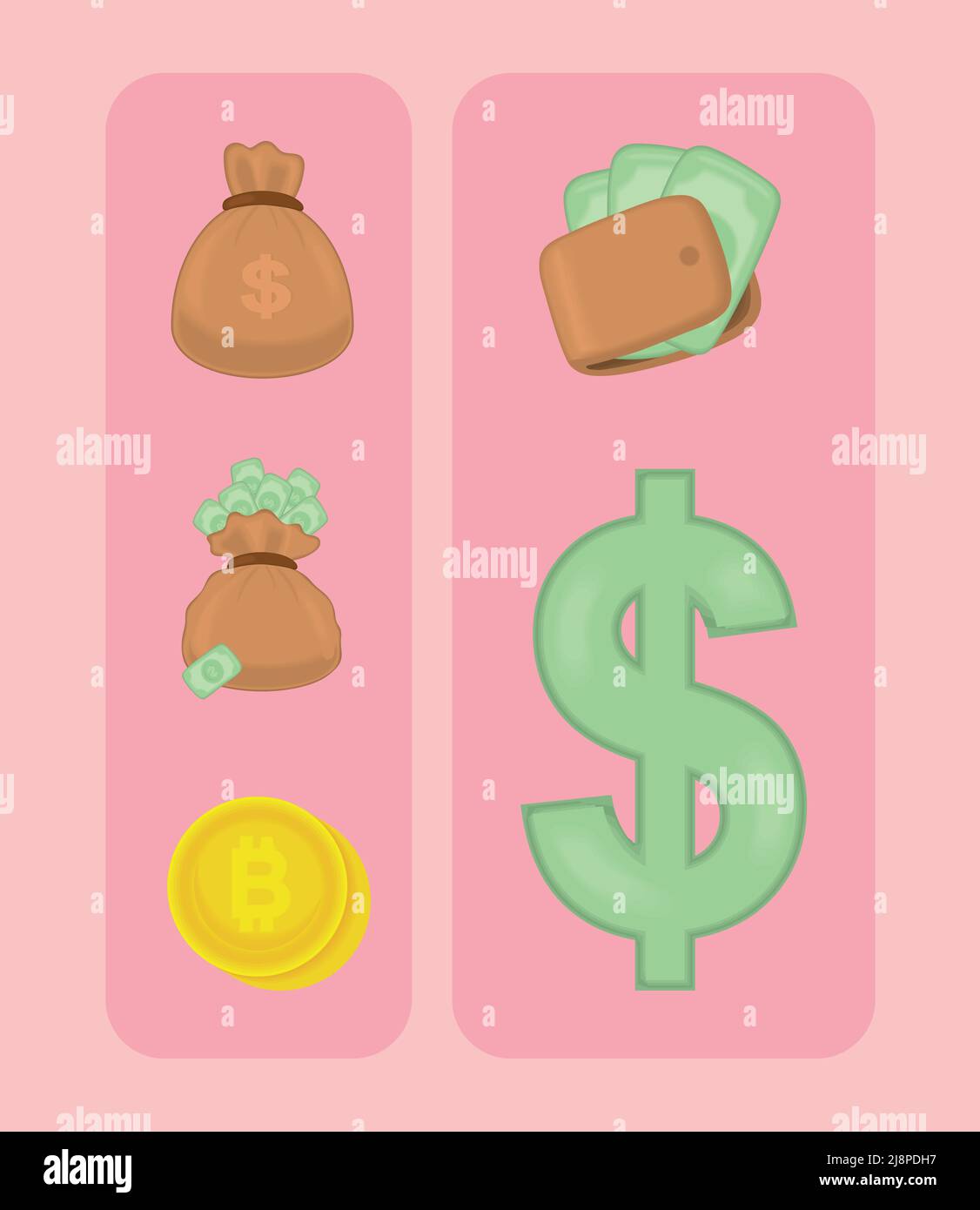 icon collection money Stock Vector Image & Art - Alamy